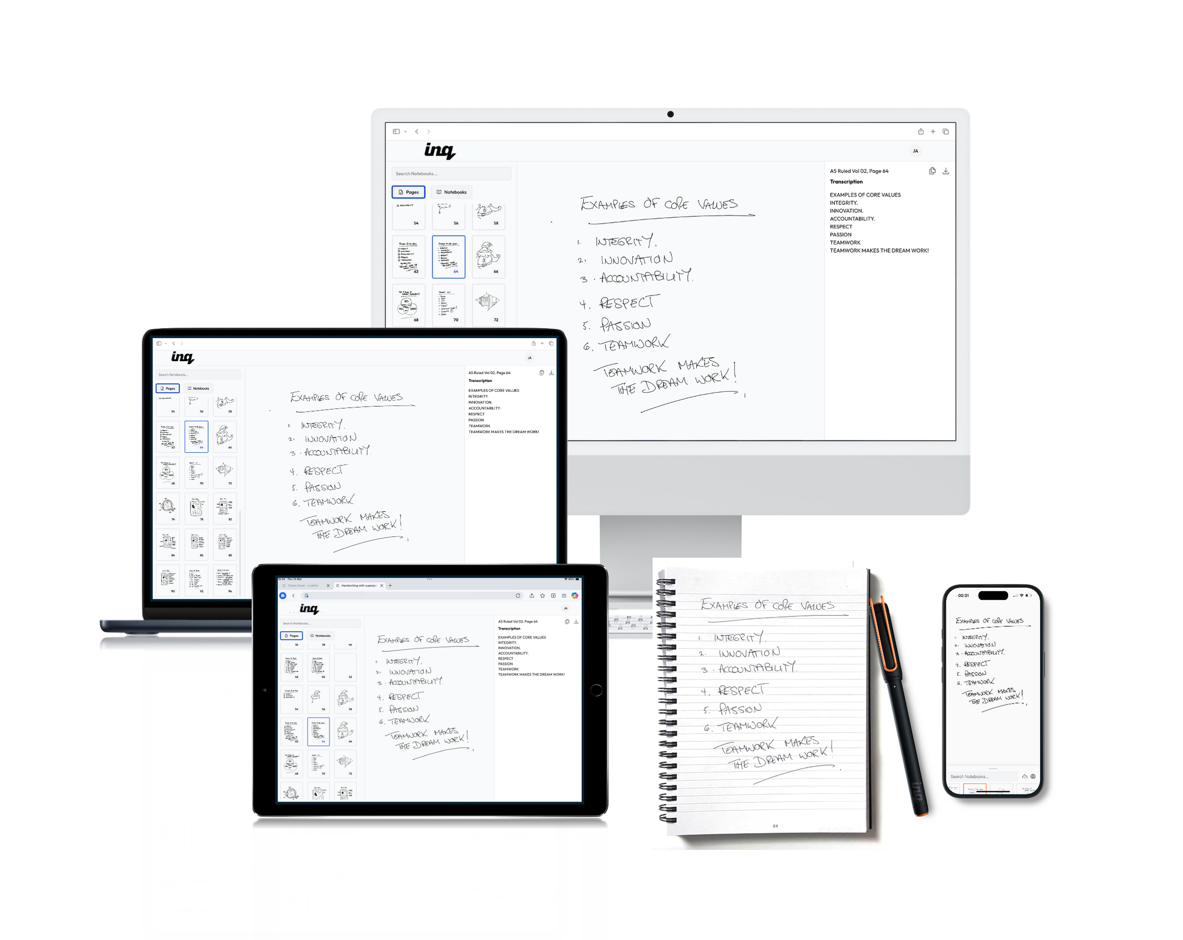 Our Digital Smart Pen Writing Sets - Inq